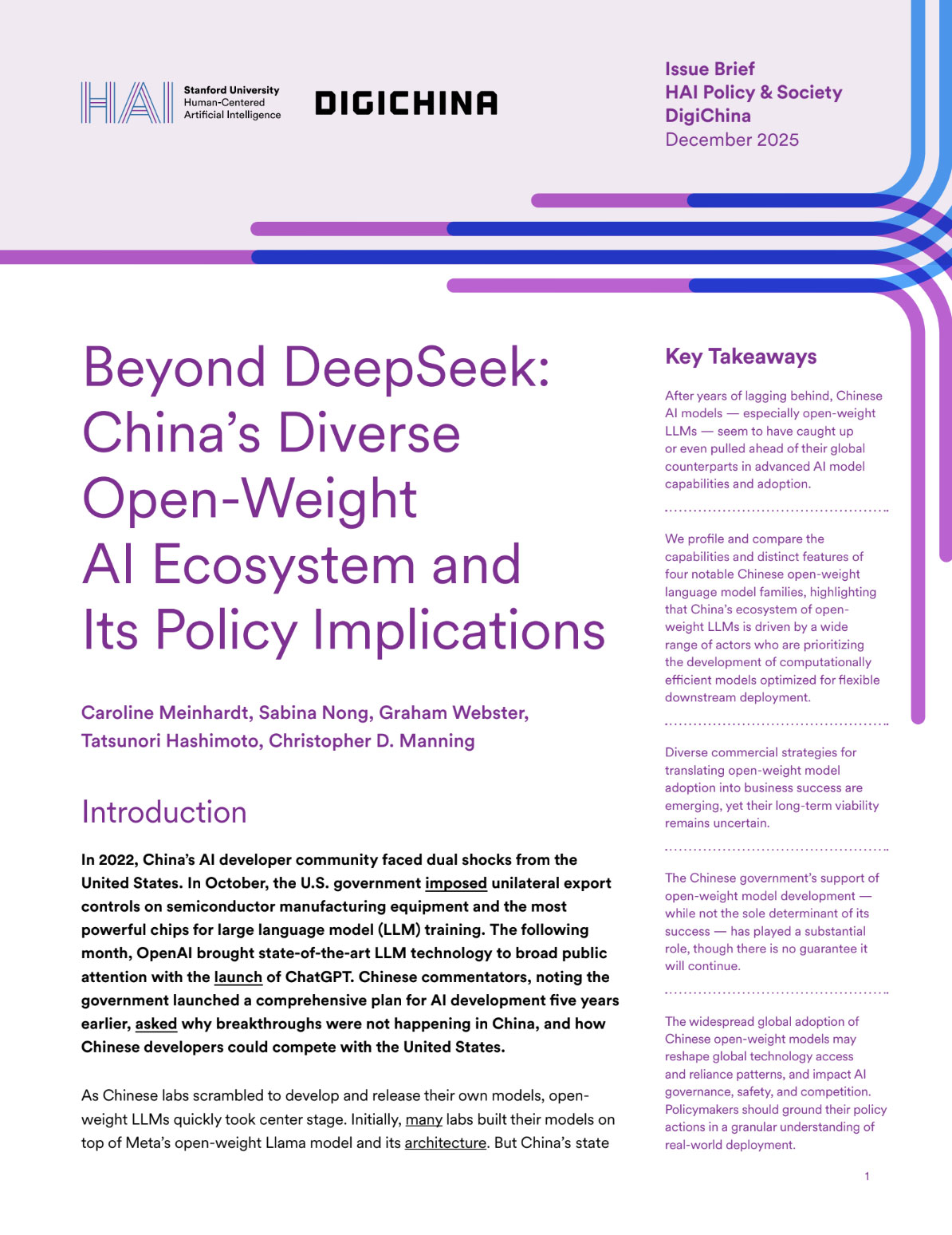 Beyond DeepSeek: China's Diverse Open-Weight AI Ecosystem and Its ...